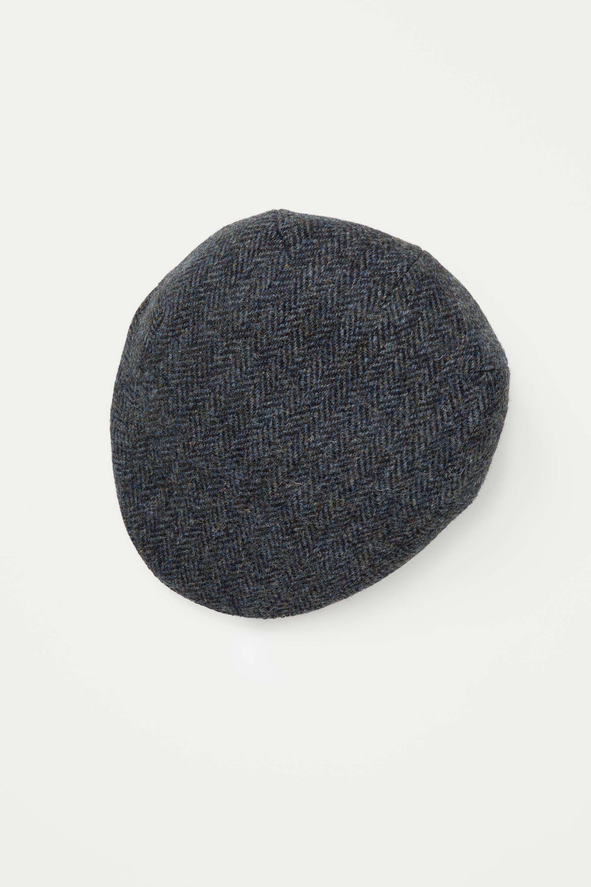 Harris Tweed Stornoway Cap - Blue Mix Herringbone – Kiltane
