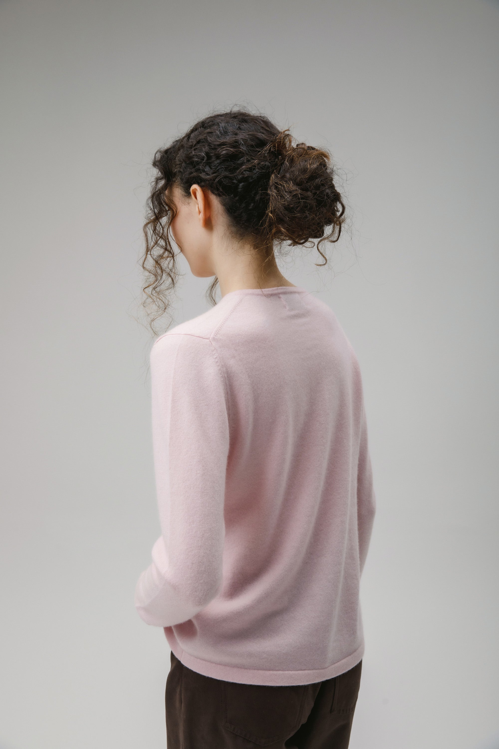 Women's Cashmere High Button Cardigan - Pale Lilac – Kiltane