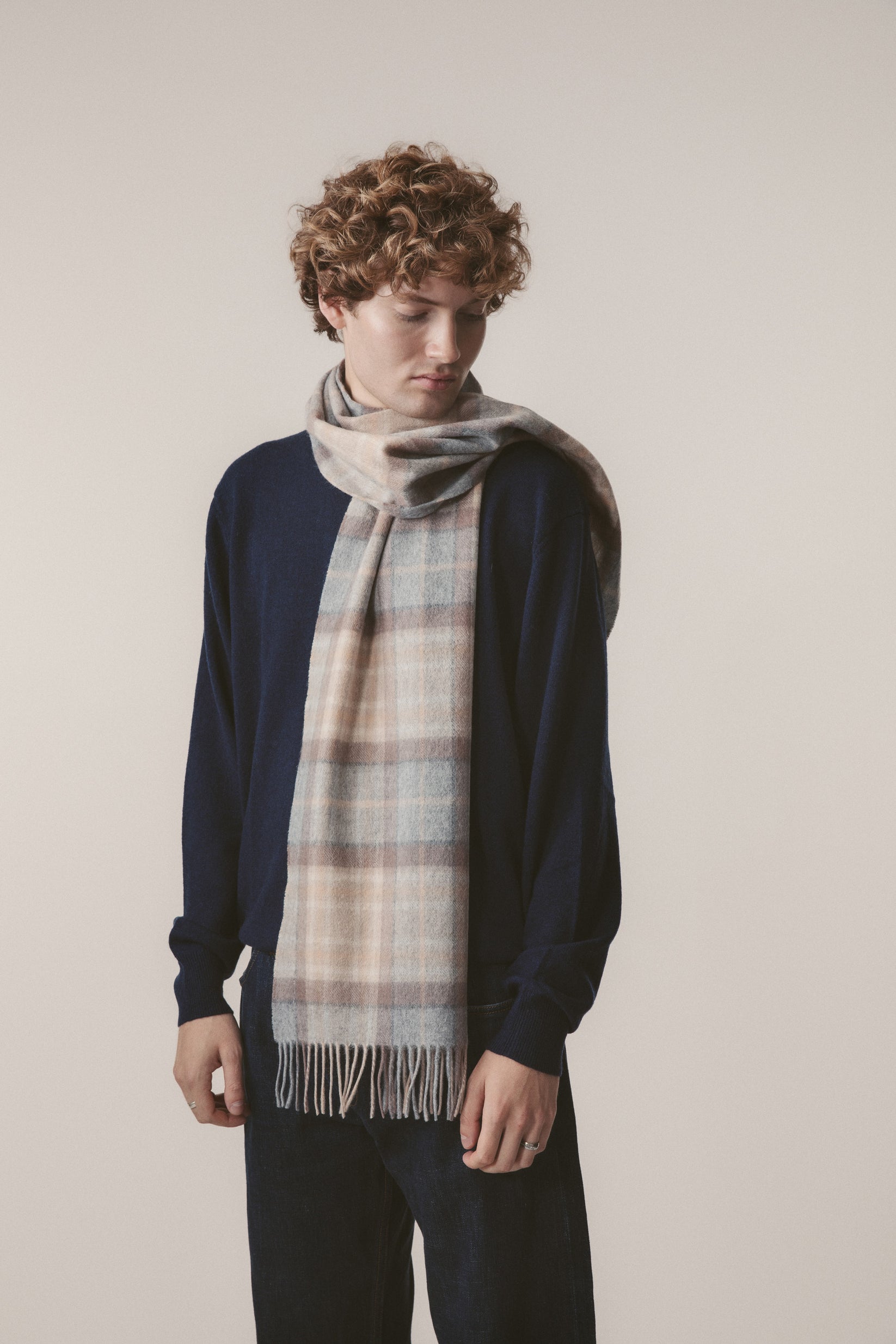 Heritage Tartan Cashmere Wide Scarf - Mackellar Natural – Kiltane