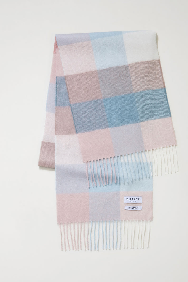 3 Square Cashmere Scarf - Seashell – Kiltane