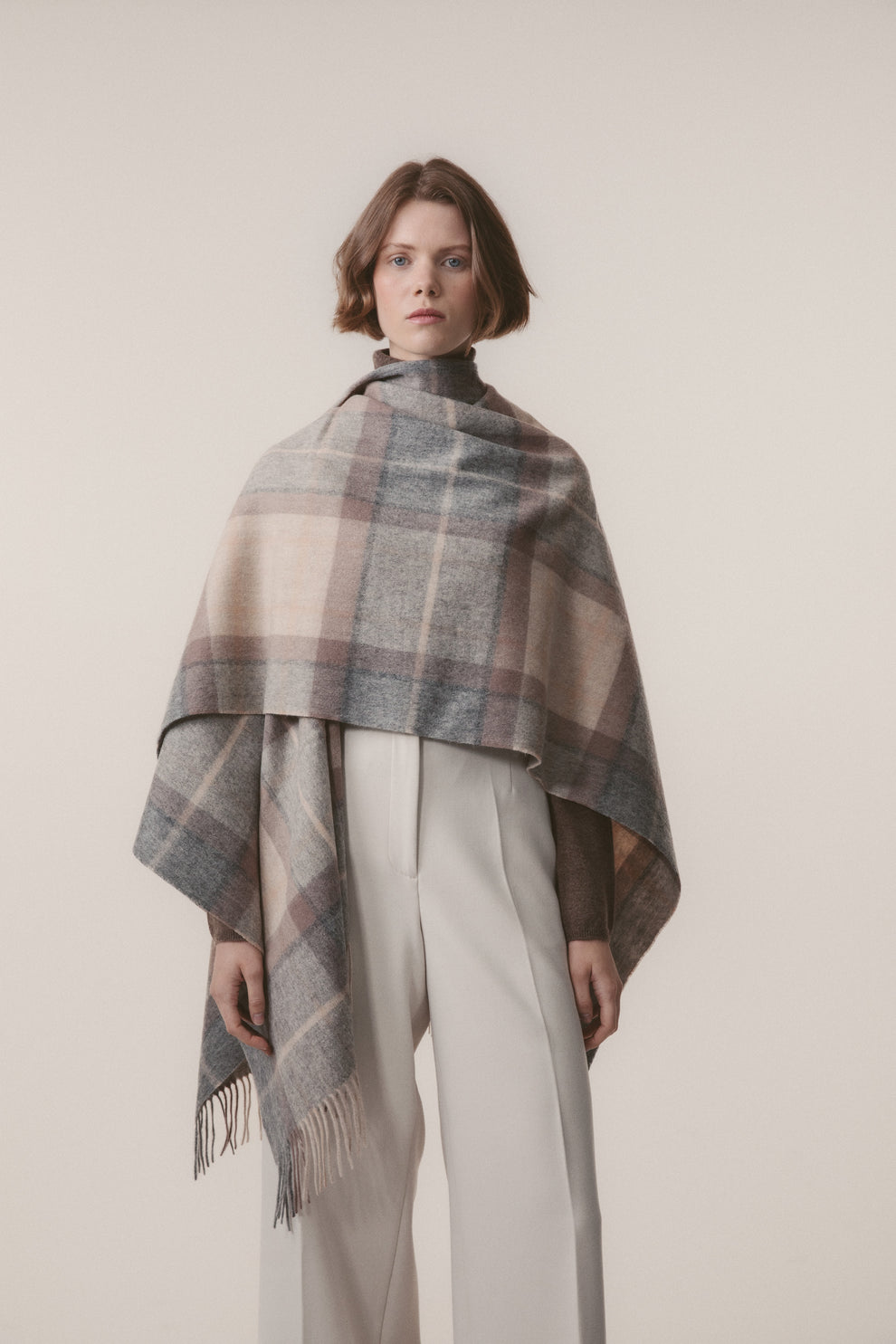 Heritage Tartan Lambswool Wrap - Mackellar Natural – Kiltane