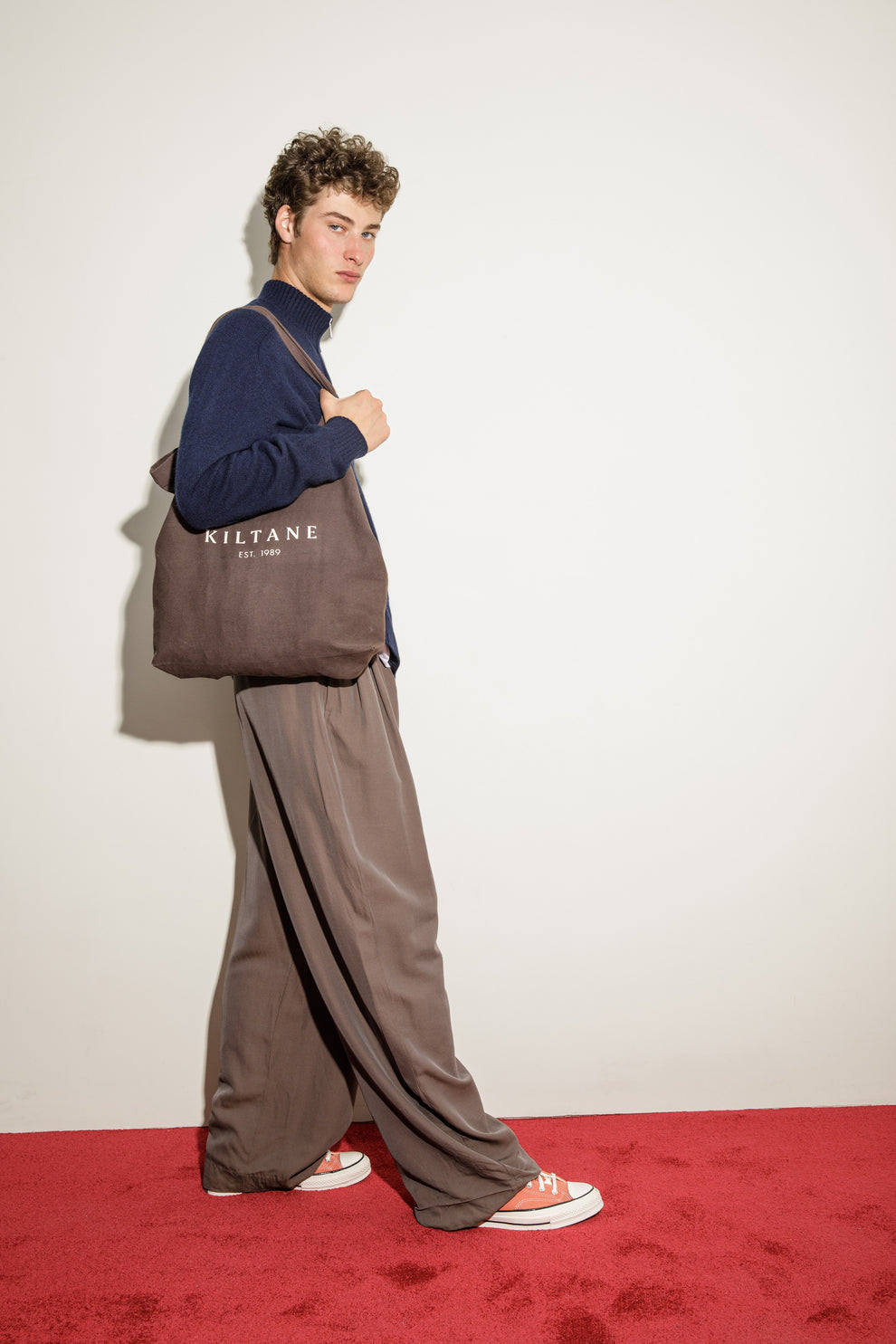 Balmoral Cashmere Half Zip Jumper - Navy – Kiltane