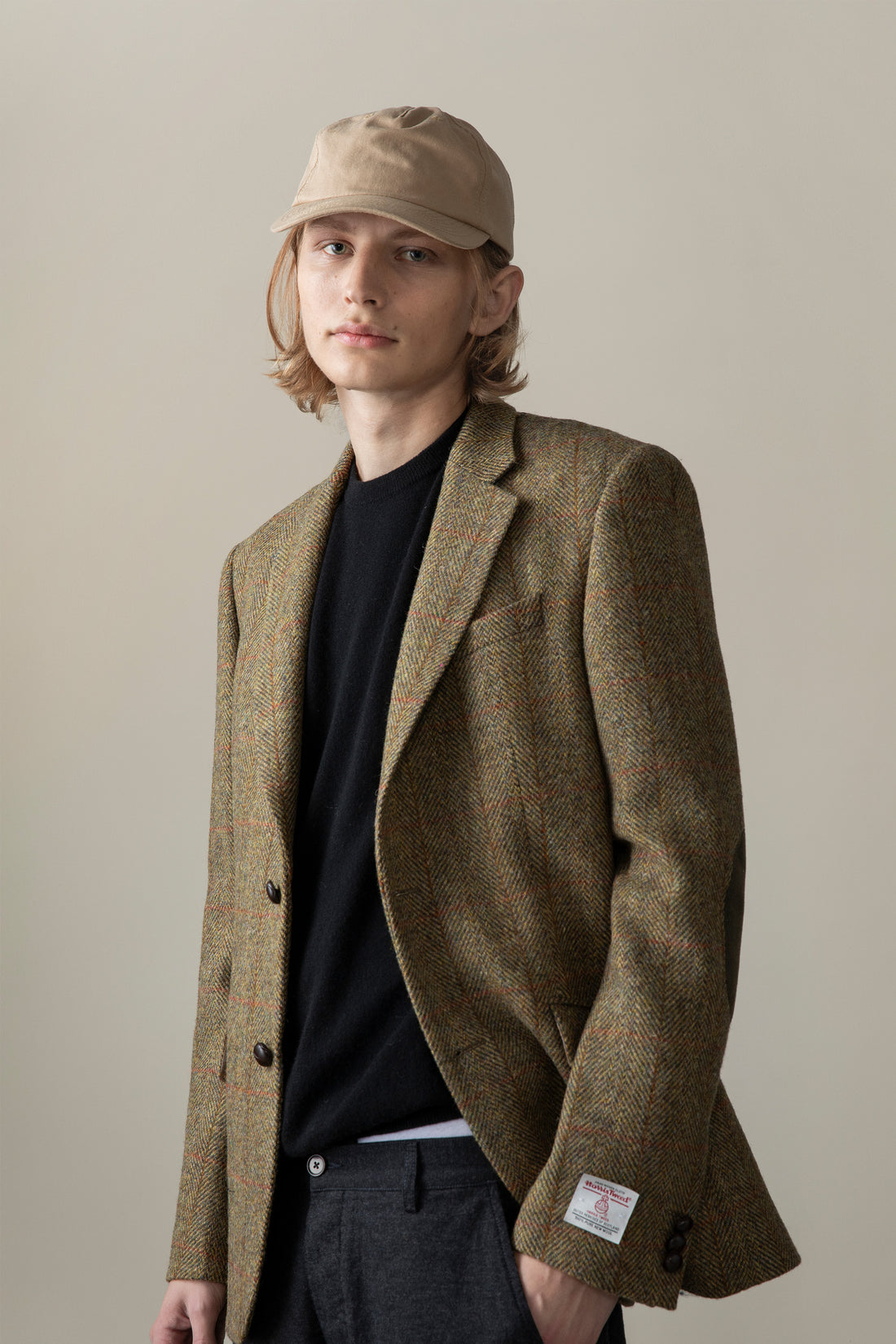 Men's Harris Tweed Patrick Jacket - Mustard Check – Kiltane