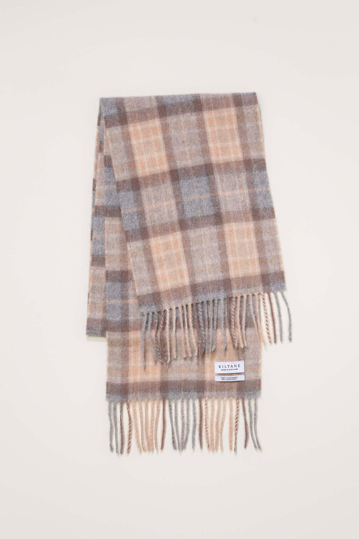 Made In Scotland Heritage Cashmere Scarf - Mackellar Natural – Kiltane